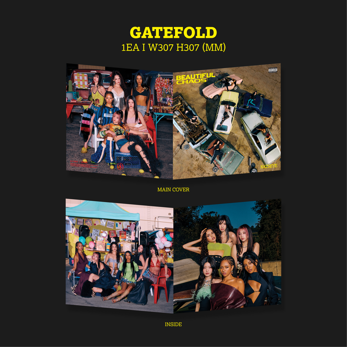 BEAUTIFUL CHAOS - Official Store Exclusive Signed Vinyl - KATSEYE Official Store